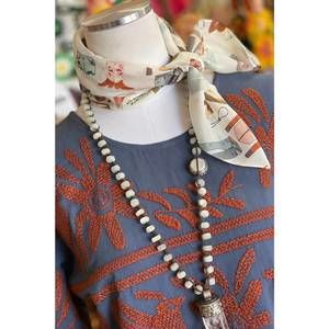 SISTER MARY | Tops | New Sister Mary Embroidered Cotton Top In Bluered ...